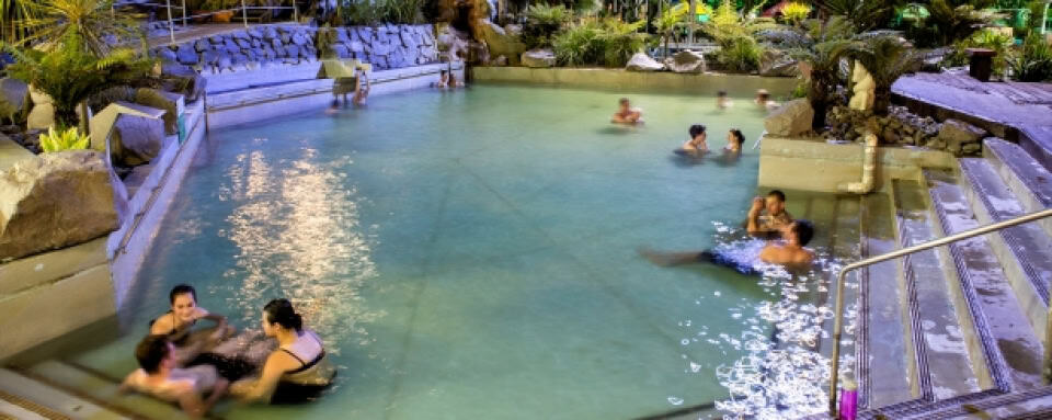 Taupo DeBretts Hot Springs and Spa resort with hot pools.