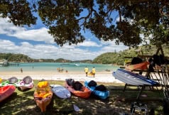 Otehei Bay walking tracks on Urupukapuka Island boat trips