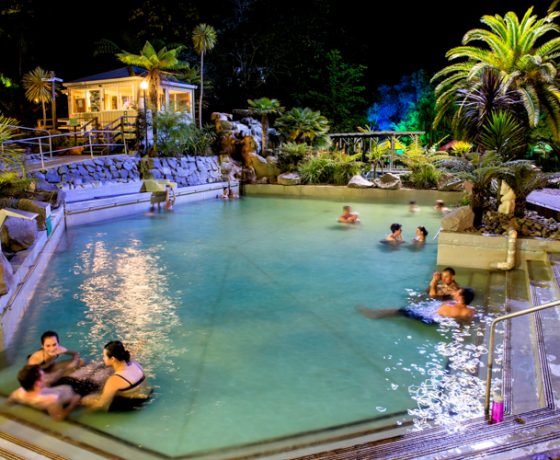 Taupo DeBretts Hot Springs and Spa resort with hot pools.