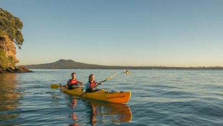 Auckland Sea Kayak Tours on Auckland's harbour to Rangitoto