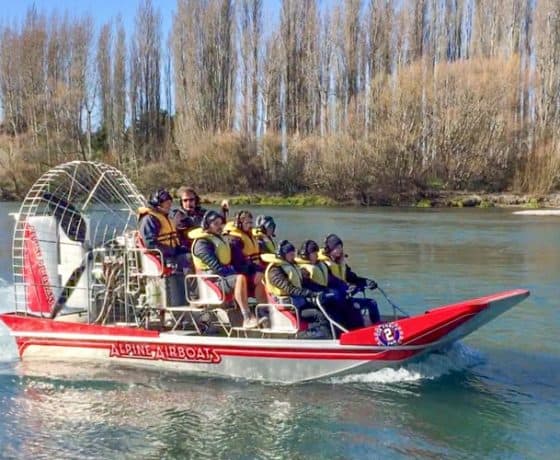 Alpine Jet Boat Tours and Airboat Trips Waimakariri River