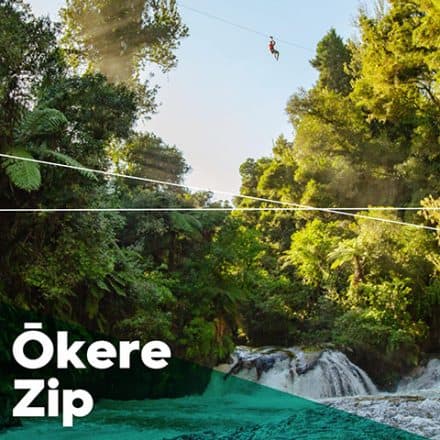 Zip lining Rotorua on the Okere Falls